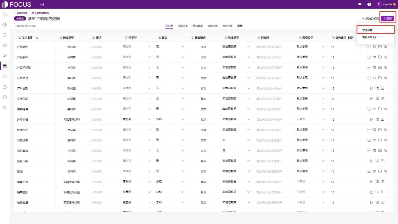 第6章 智能数据分析 | DataFocus 文档